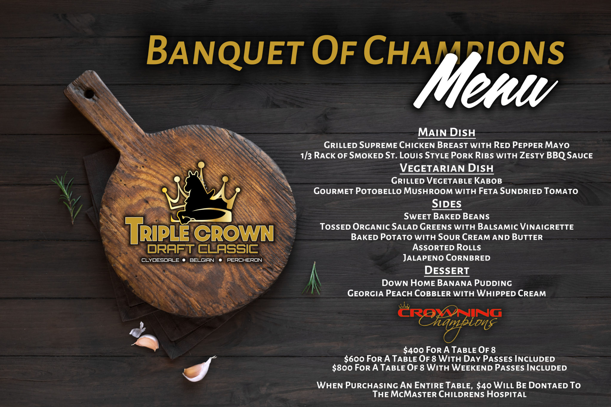 Banquet – Triple Crown Draft Classic