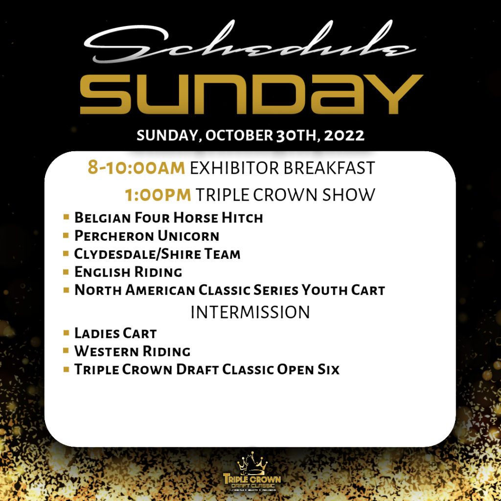 Schedule – Triple Crown Draft Classic