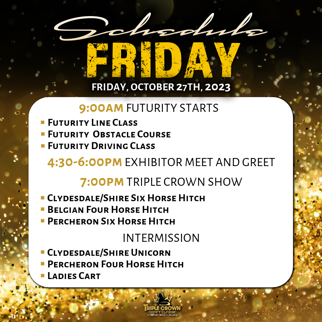 Schedule – Triple Crown Draft Classic